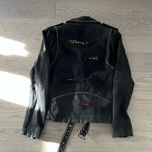 AMIRI | Jackets & Coats | Amiri Denim Biker Jacket | Poshmark